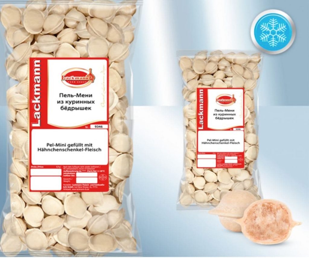 Pasta fresca Pelmeni rellena de carne de pollo «Lackmann», 900 g ...